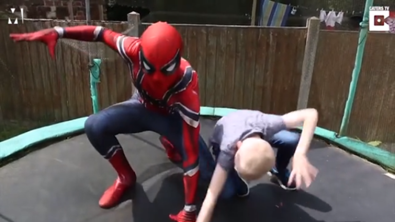 Single Dad Dresses As Spider-man To Calm Autistic Son