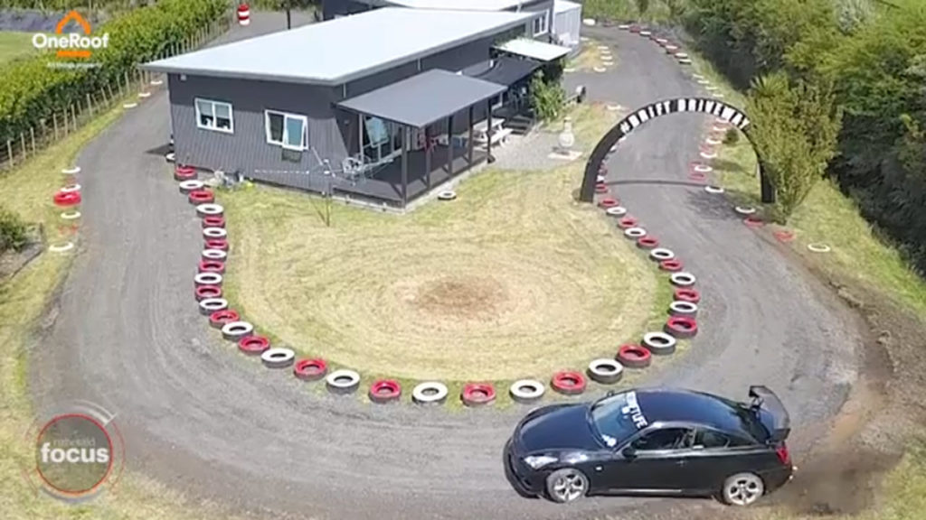 Dad Builds $10k Racetrack Around His House