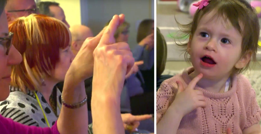 Community Learns Sign Language so They Can Befriend Deaf Toddler