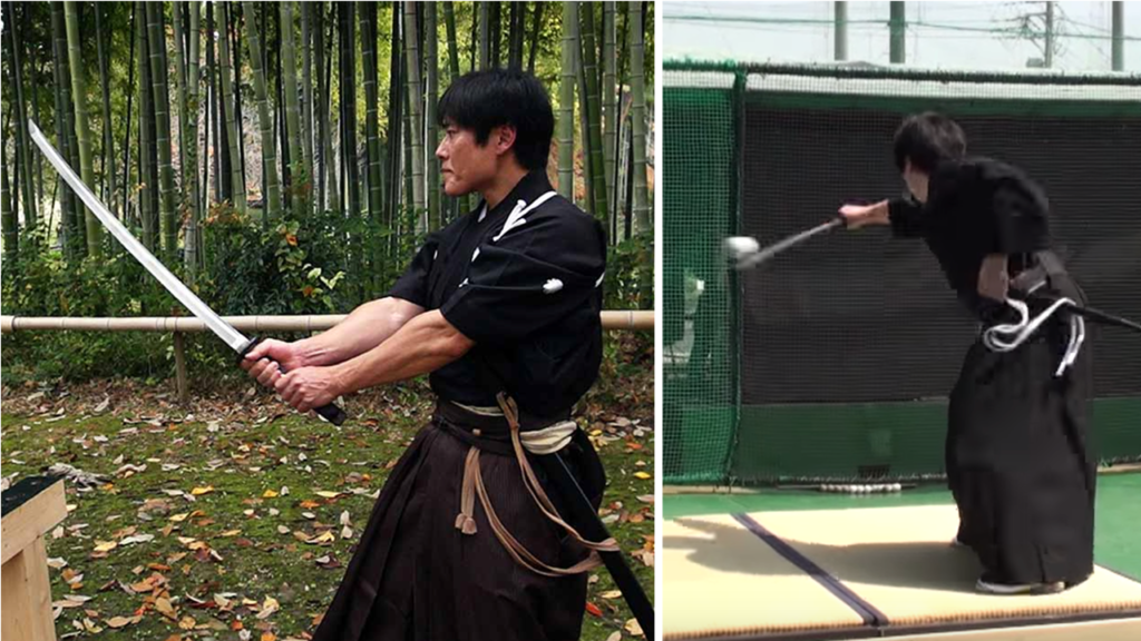 Samurai Master Perfectly Slices 100 MPH Fastball in Half