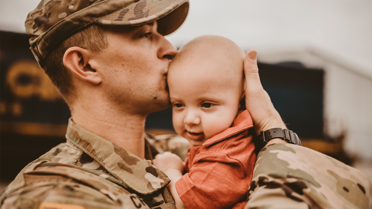 Deployed Dad Returns Home to Meet 6-Month-Old Son for the First Time