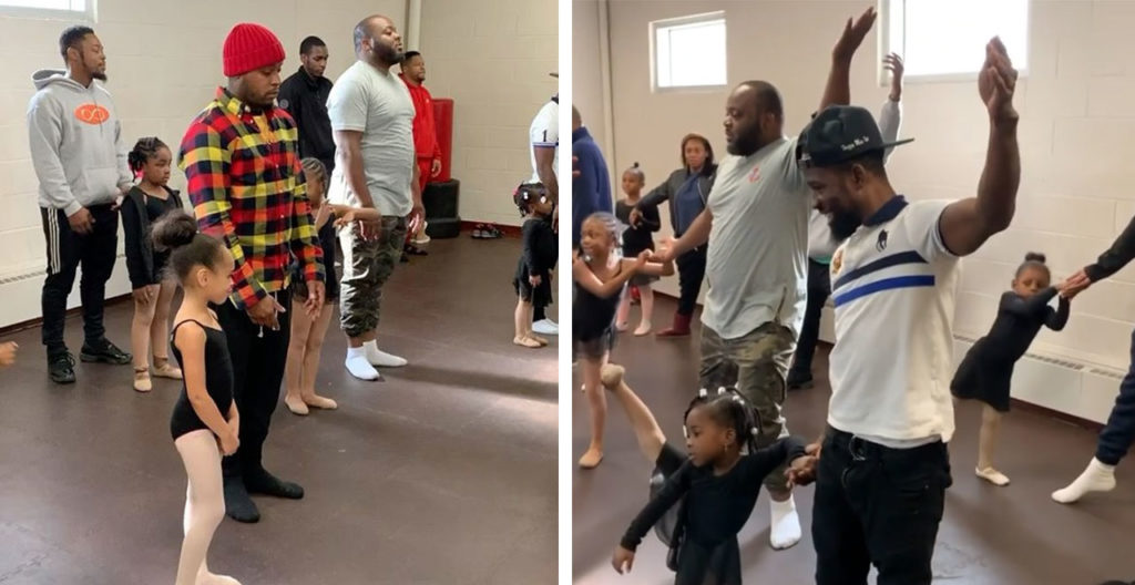 Dads Step It up for Father-Daughter Ballet Class