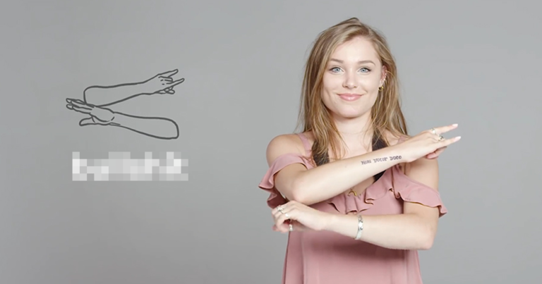 Deaf People Graciously Demonstrate Sign Language for Swear Words