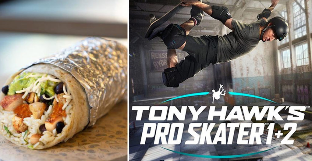 Order a "Tony Hawk Burrito" and Get Early Access to Pro Skater 1+2