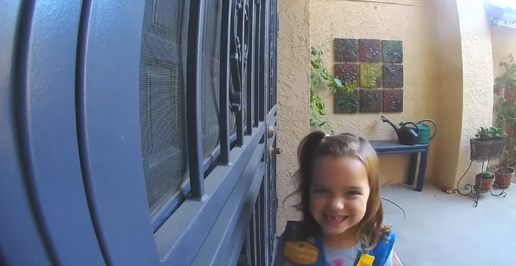 Girl Scout Goes Viral For Doorbell Camera Cookie Pitch