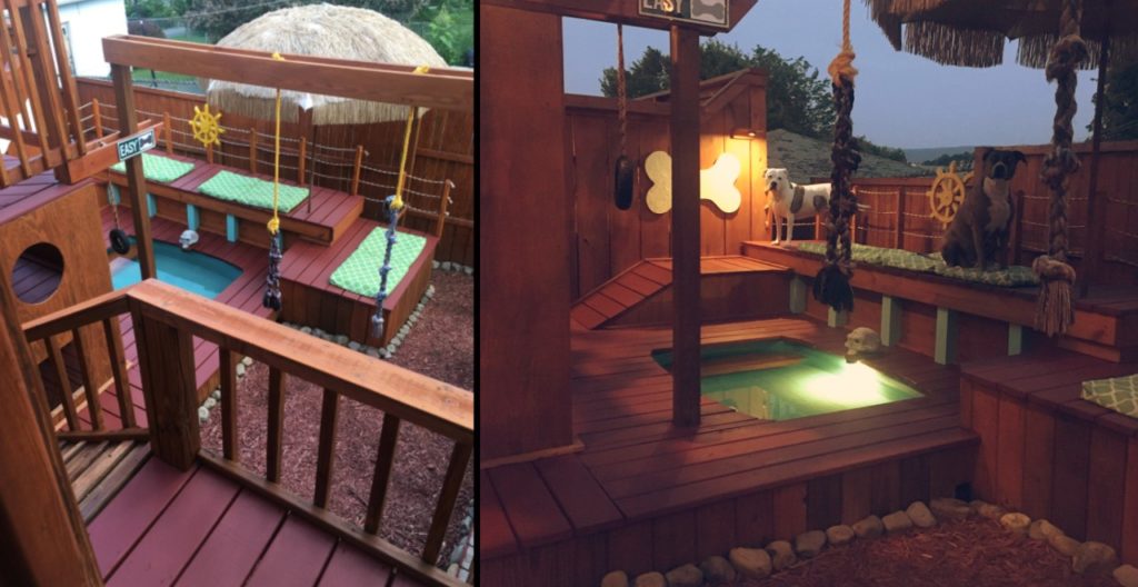 Dad Builds Epic Multi-Floor Mansion for His Three Dogs