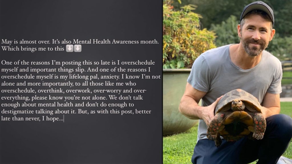 Ryan Reynolds Talks Openly About His Struggles With Anxiety