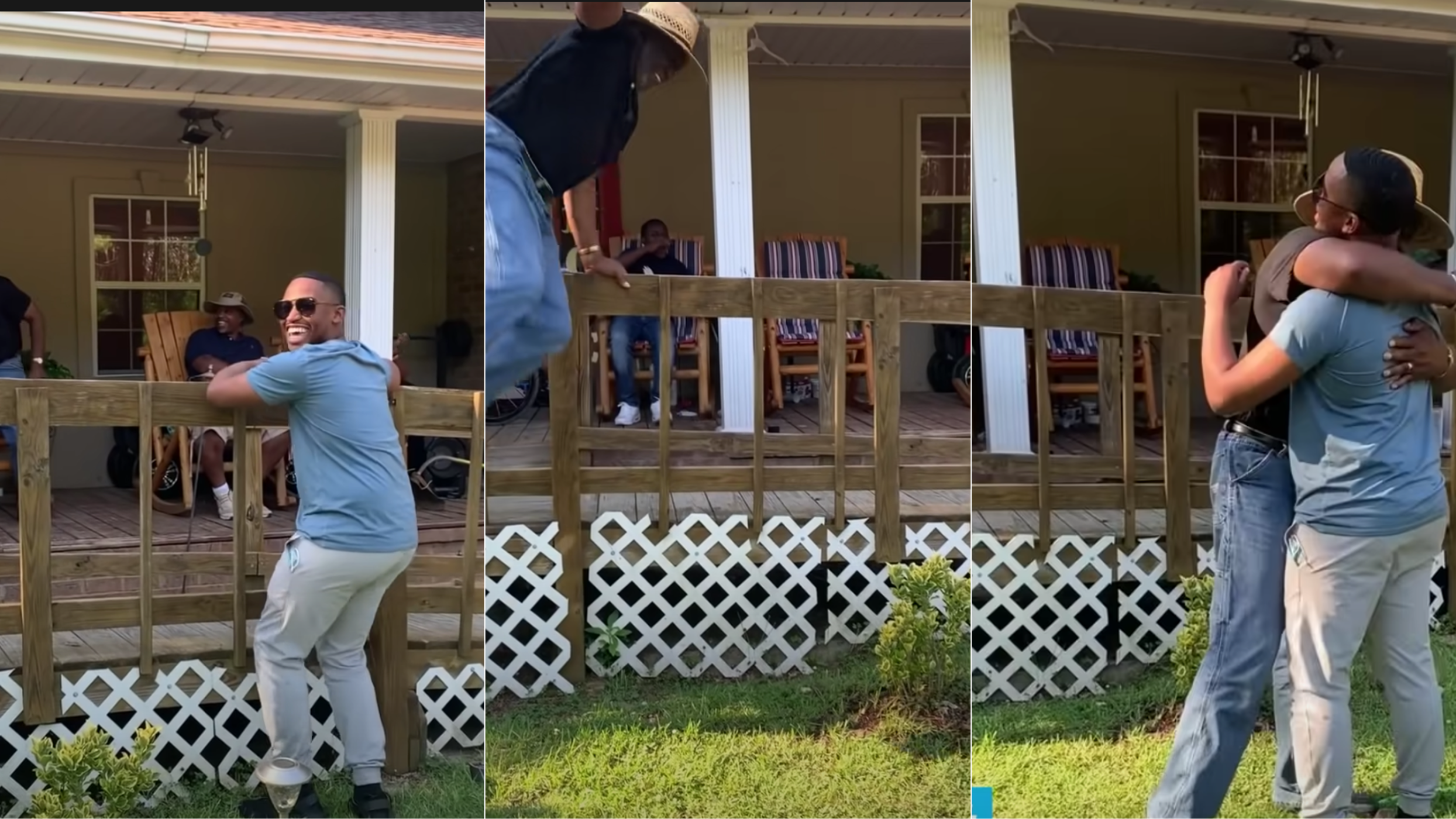 70yo Jumps Fence To Reunite With Son | The Dad