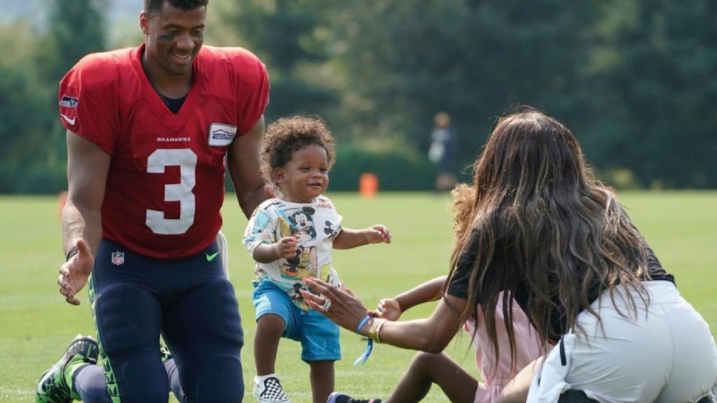 Russell Wilson’s Son Takes First Steps on Practice Field | The Dad