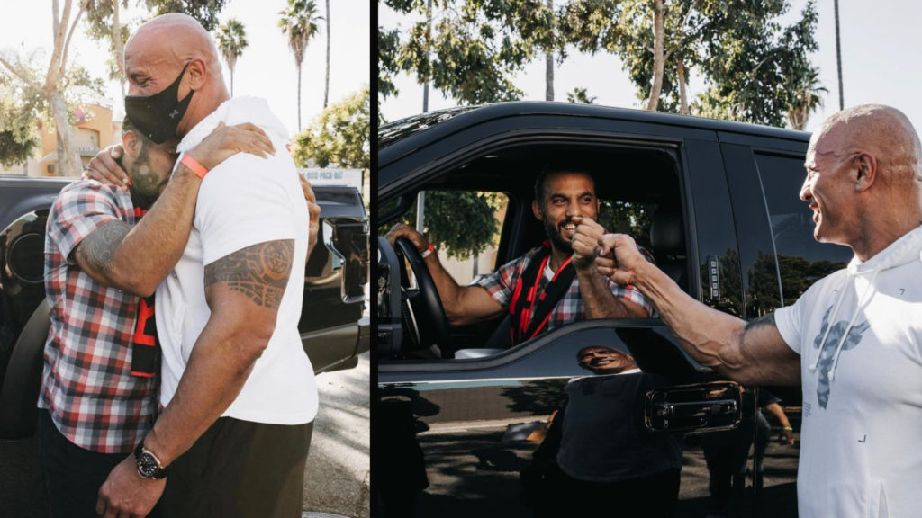 The Rock Surprises Navy Vet by Giving Him His Personal Custom Truck